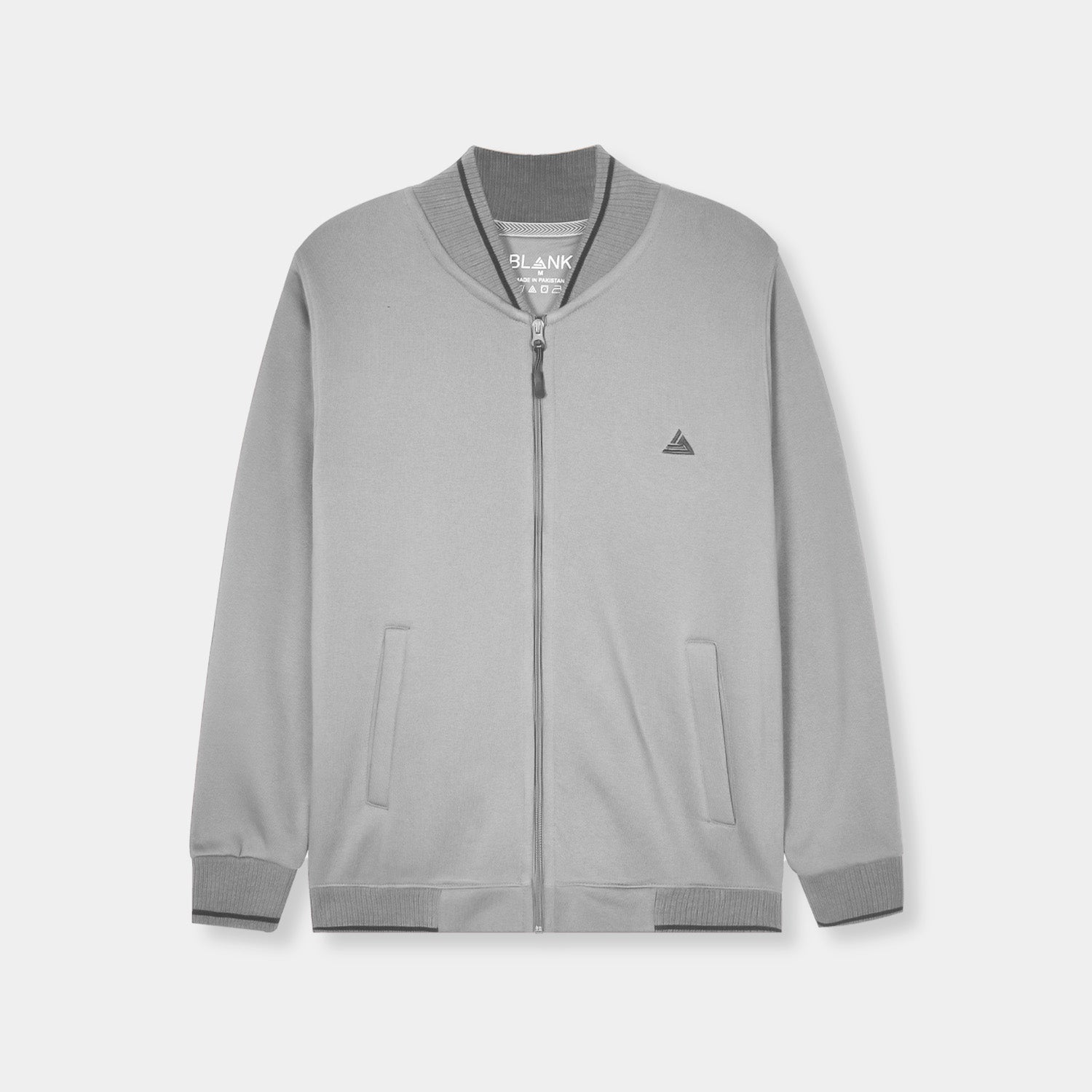 Heather Grey Fleece Jacket – blankpk